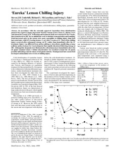 'Eureka' Lemon Chilling Injury - DPI eResearch Archive (eRA)